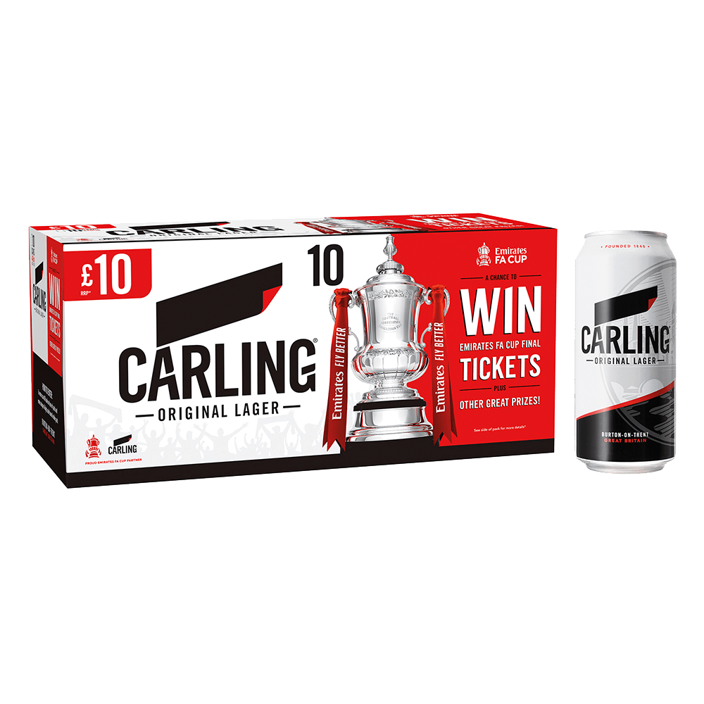 Carling Original Lager 10x440ml - Bargain Booze